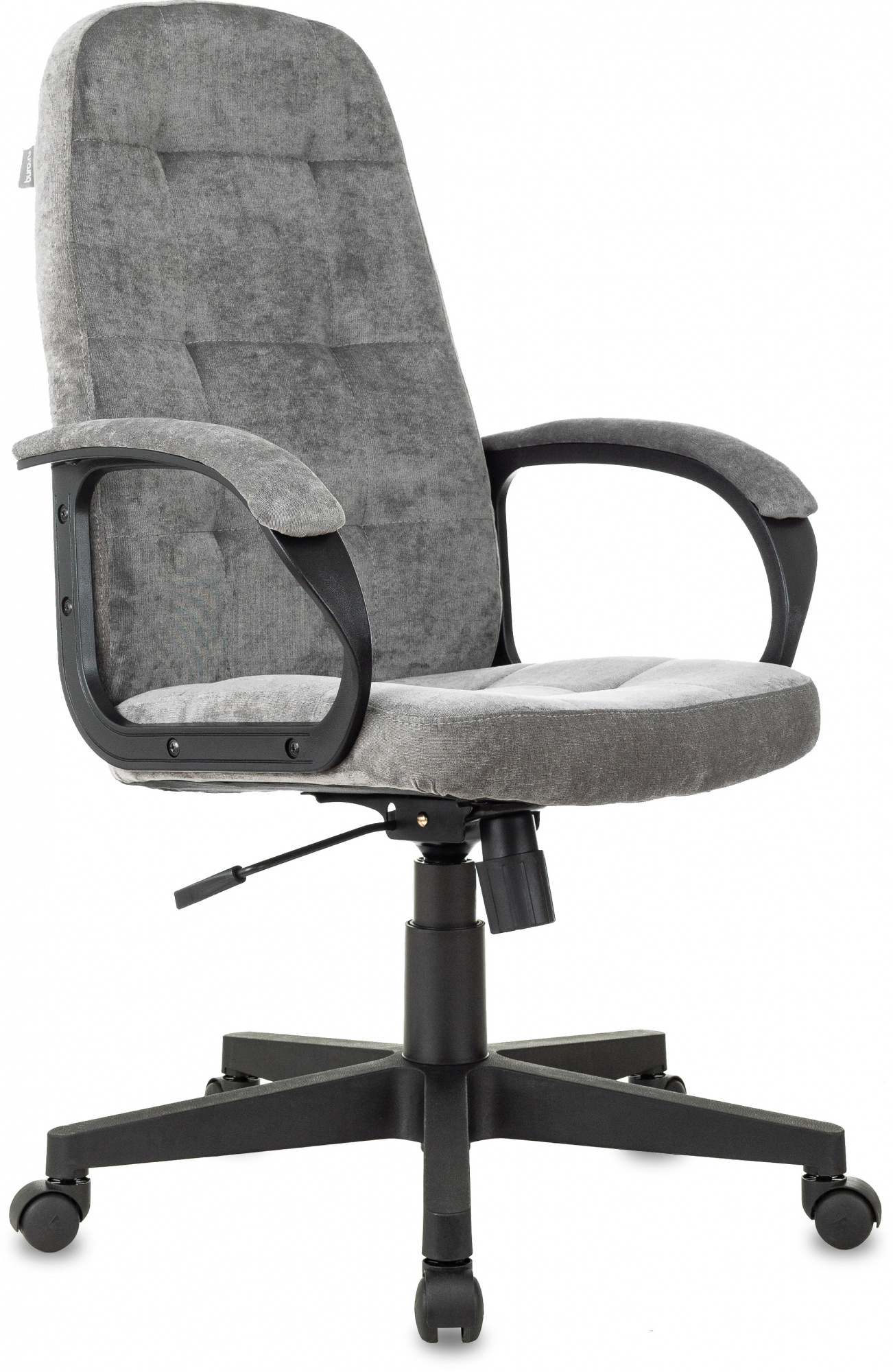 Кресло руководителя Бюрократ CH 002 Fabric, серый Light-19