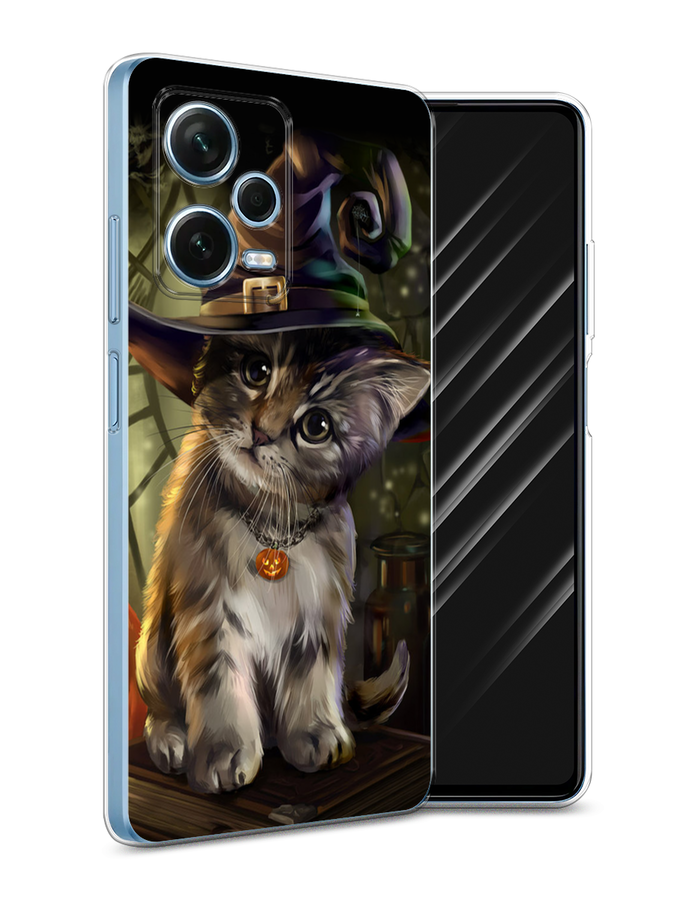 Чехол Awog для Xiaomi Redmi Note 12 Pro Plus "Кот на Хэллоуин"
