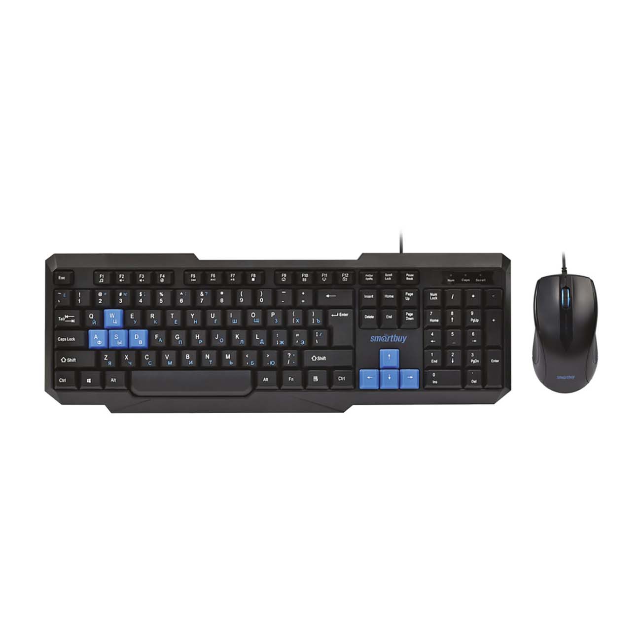 Комплект клавиатура и мышь SmartBuy ONE Black/Blue (SBC-230346-KB)