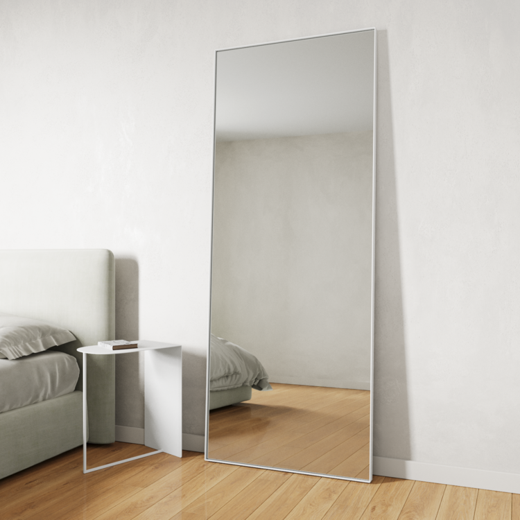 Зеркало настенное GENGLASS HALFEO White XL SLIM 200x80 см, GGM-15-3-1-2 в белой раме