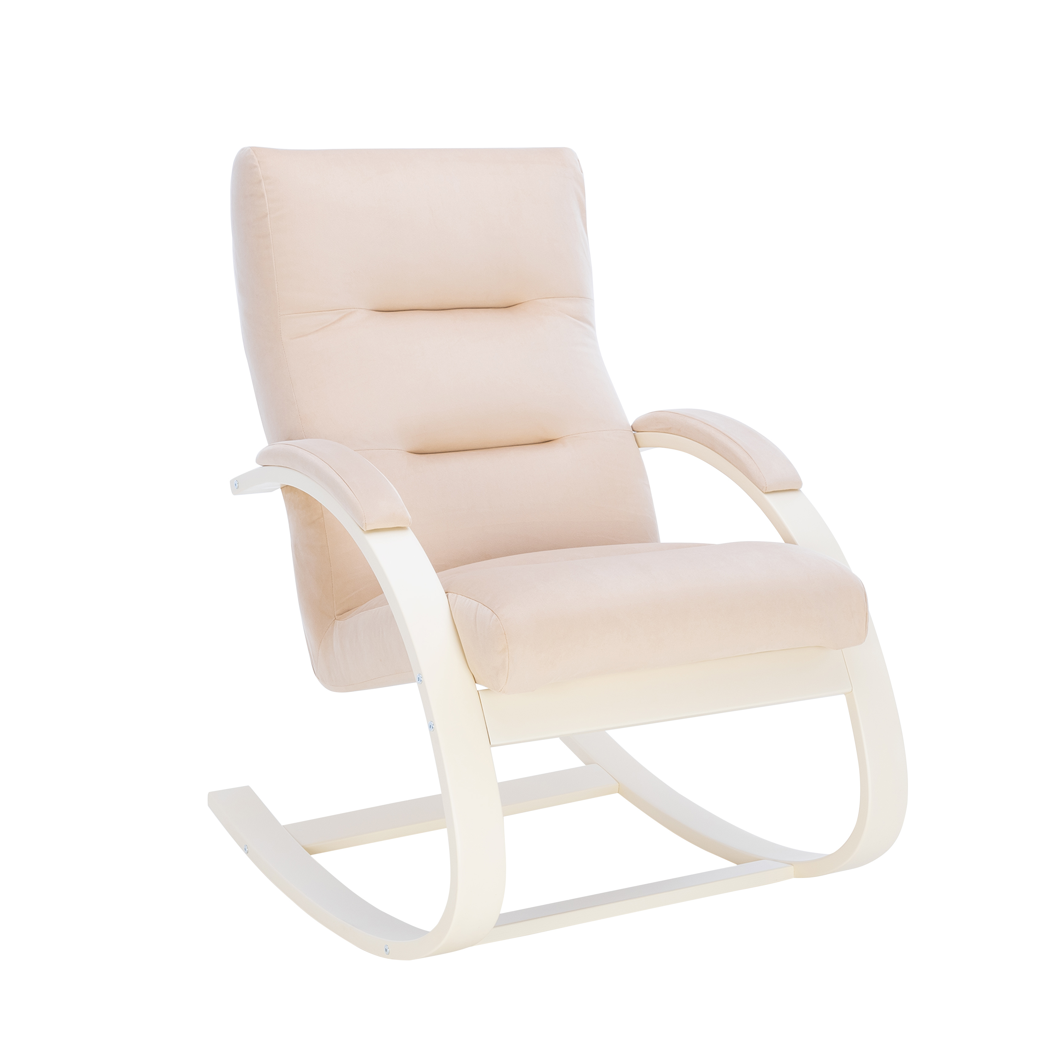 Кресло-качалка Leset Милано Слоновая кость/Ткань Velur V18