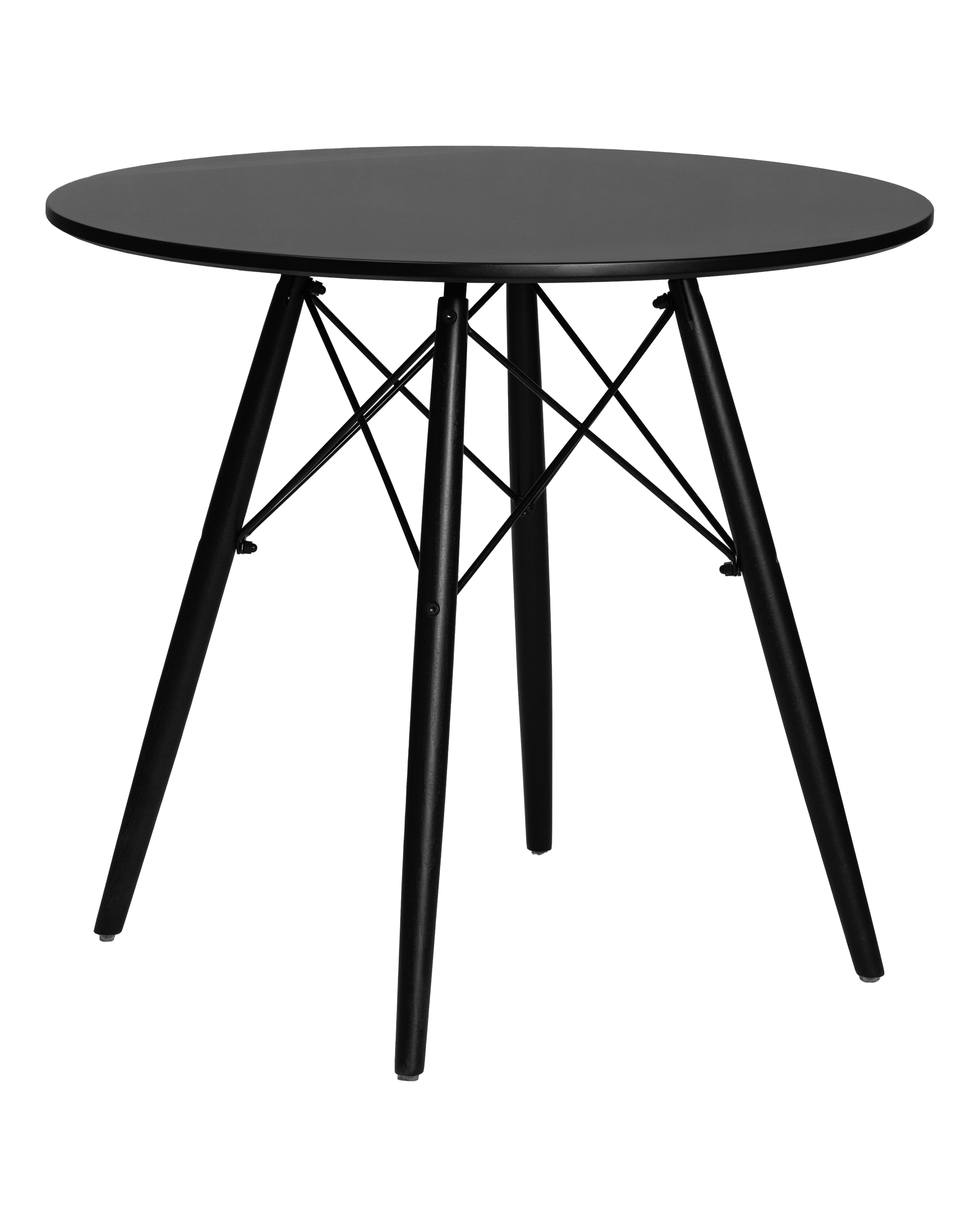 Стол обеденный Лого-М DOBRIN CHELSEA`80 BLACK столешница черный, основание черный