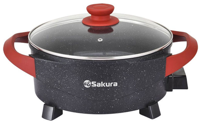 Электросковорода Sakura SA-7715BR Master Chef Black