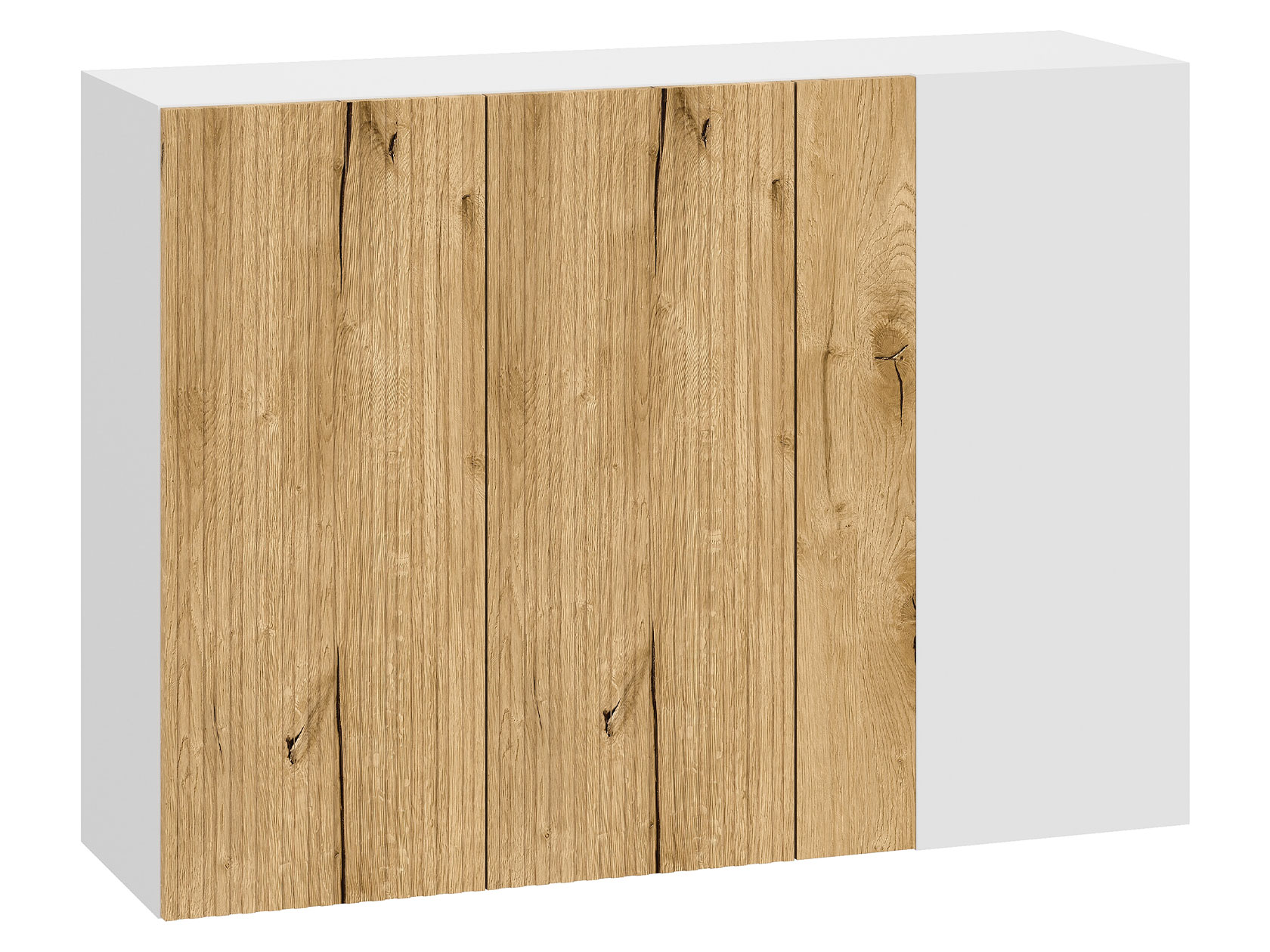 Навесной шкаф угловой СВ-Мебель Стайл Белый / Дуб Торонто 720 мм