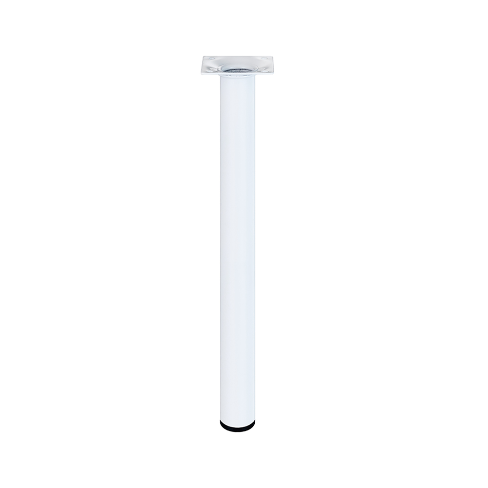 Ножка металлическая круглая нерегулируемая Tech-Krep D30х300мм, белая, 4 шт