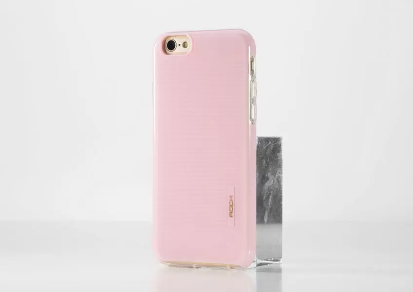 Силиконовый Чехол ROCK Jello Series для Apple iPhone 6/6S (4.7") розовый