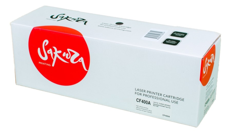 Картридж для лазерного принтера SAKURA CF400A SACF400A Black, совместимый