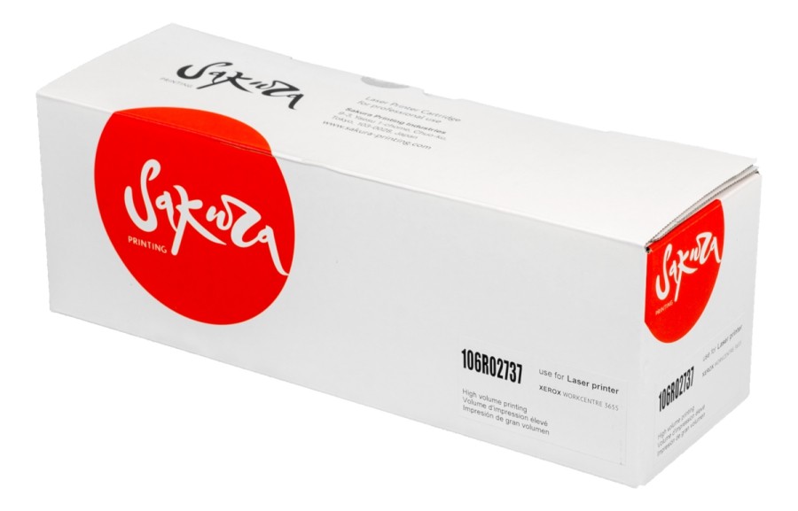 Картридж для лазерного принтера SAKURA 106R02737 SA106R02737 Black, совместимый