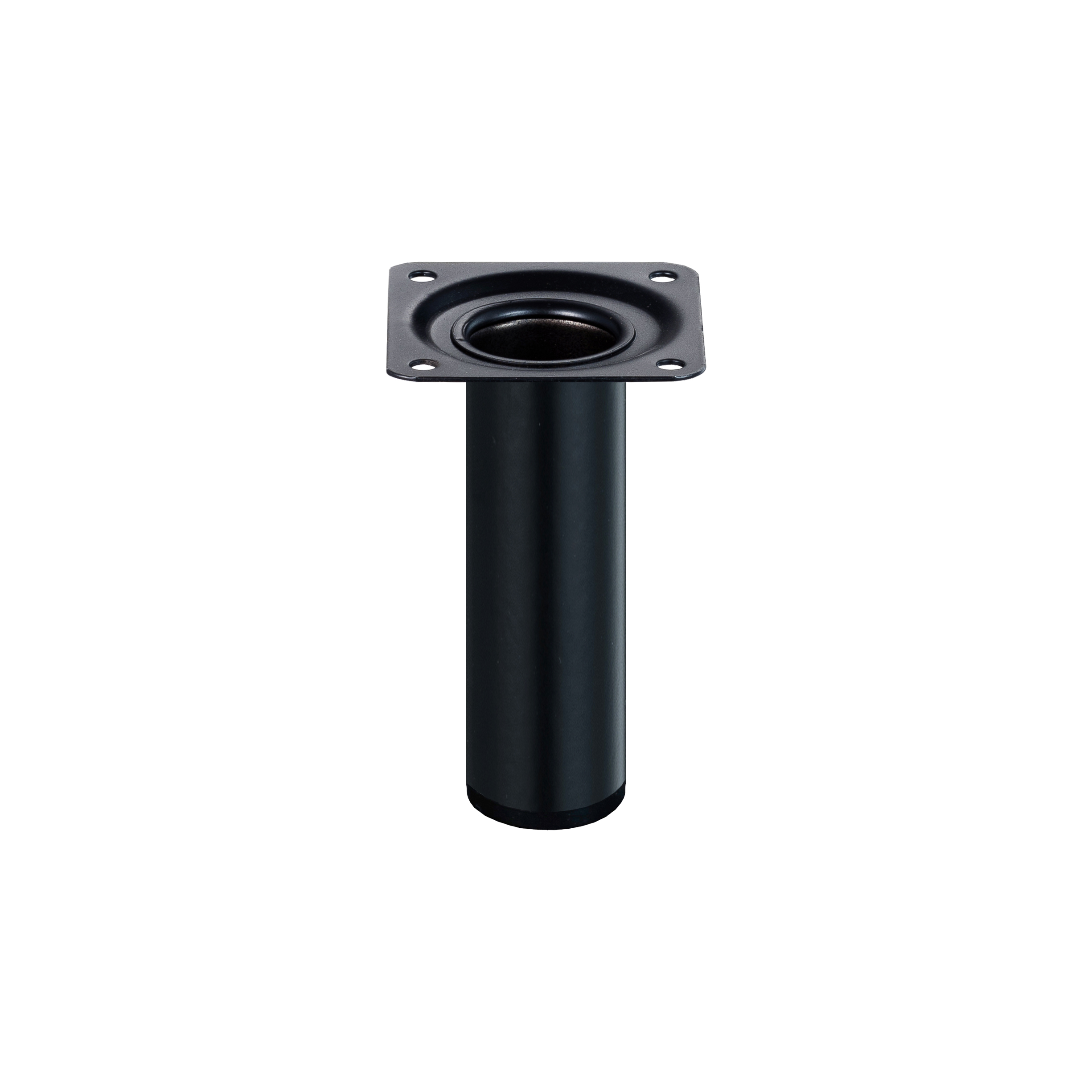 Ножка металлическая круглая нерегулируемая Tech-Krep D30х100мм, черная, 4 шт