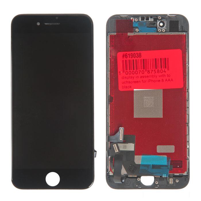 Дисплей в сборе с тачскрином для Apple iPhone 8, SE 2020 черный copy