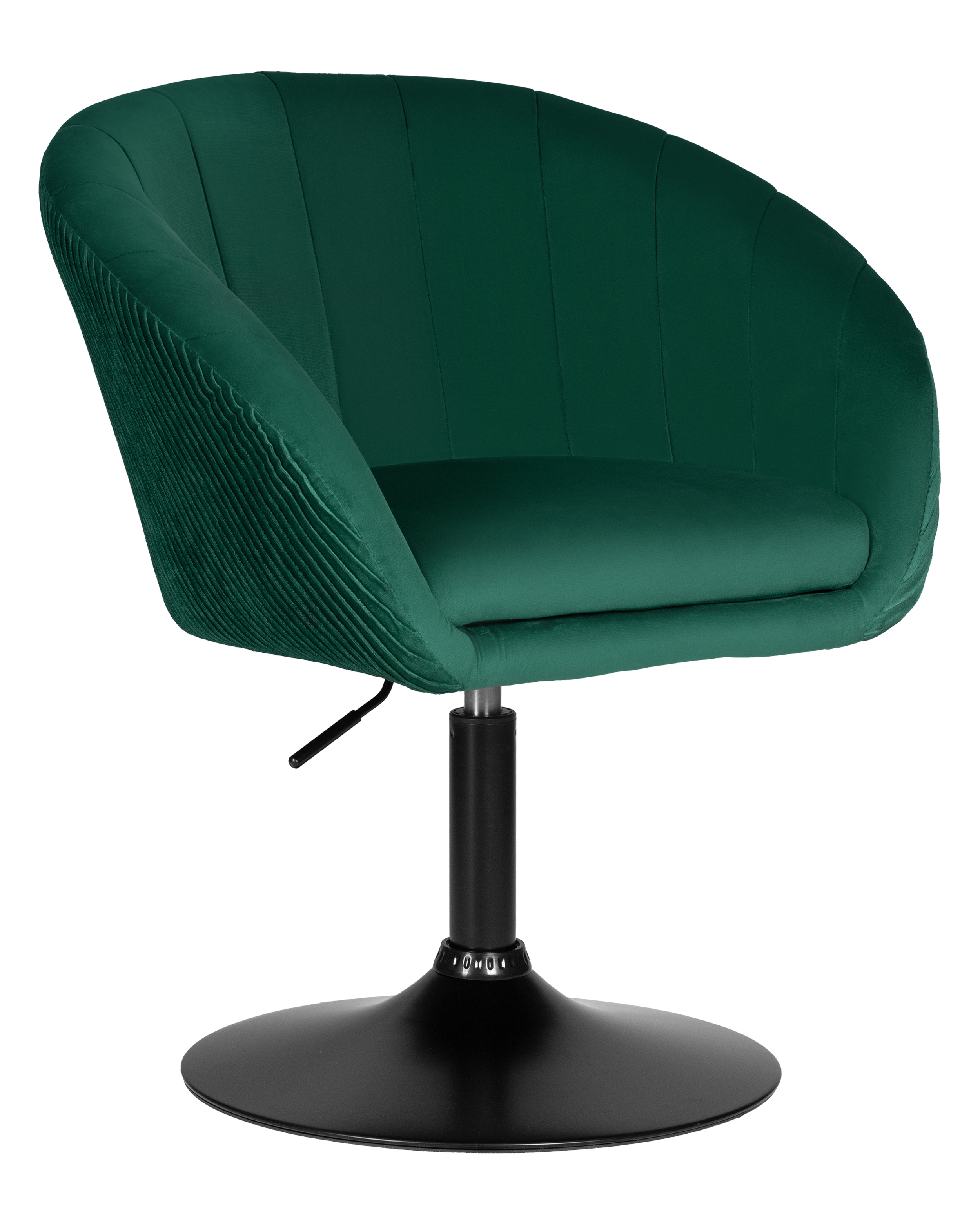 Кресло дизайнерское Лого-М DOBRIN EDISON BLACK зеленый велюр (1922-9)/основание черный