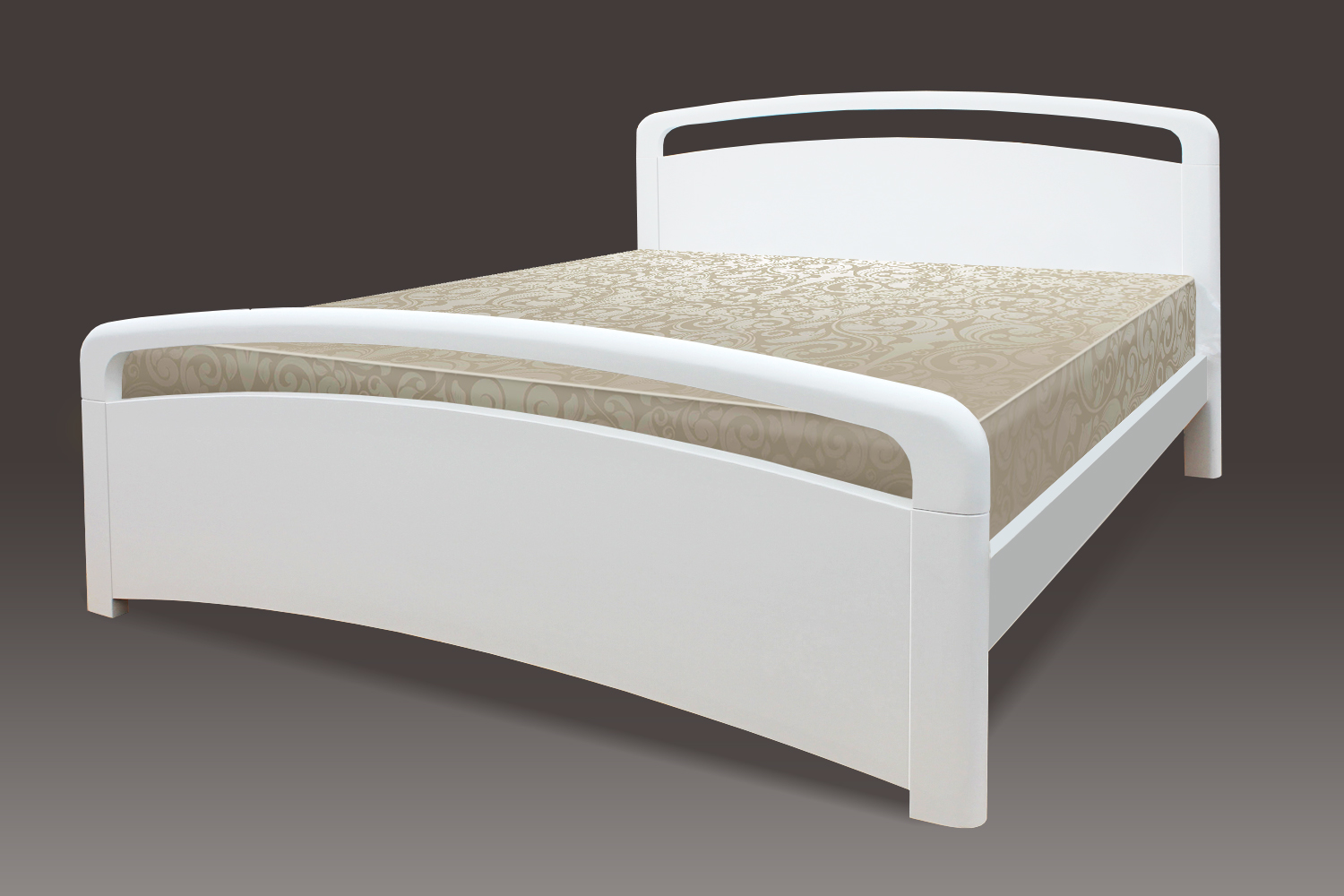 Кровать без матраса QualisMebel Бали Люкс из массива сосны 200х200