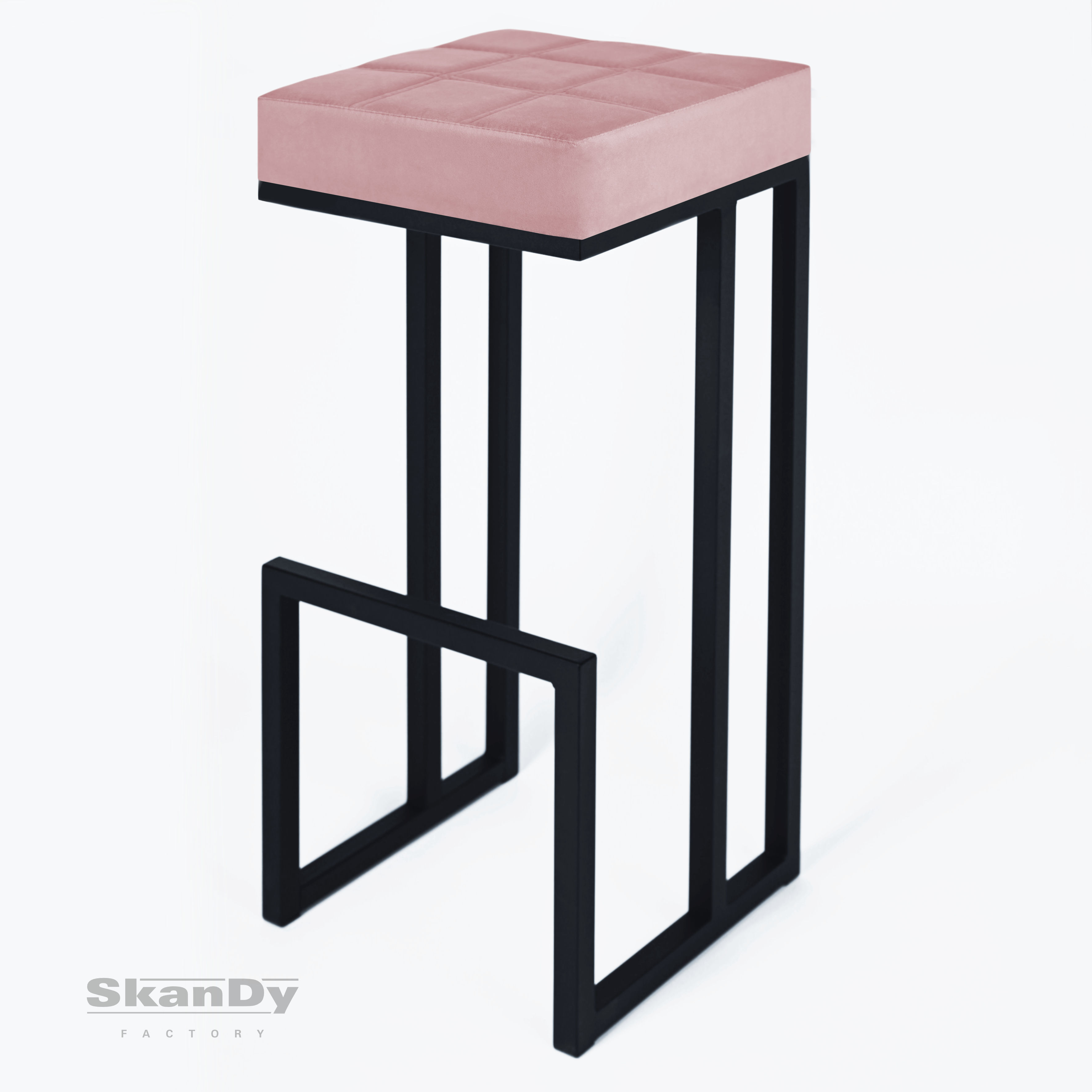 Барный стул для кухни SkanDy Factory Джаз, 81 см, пудровый
