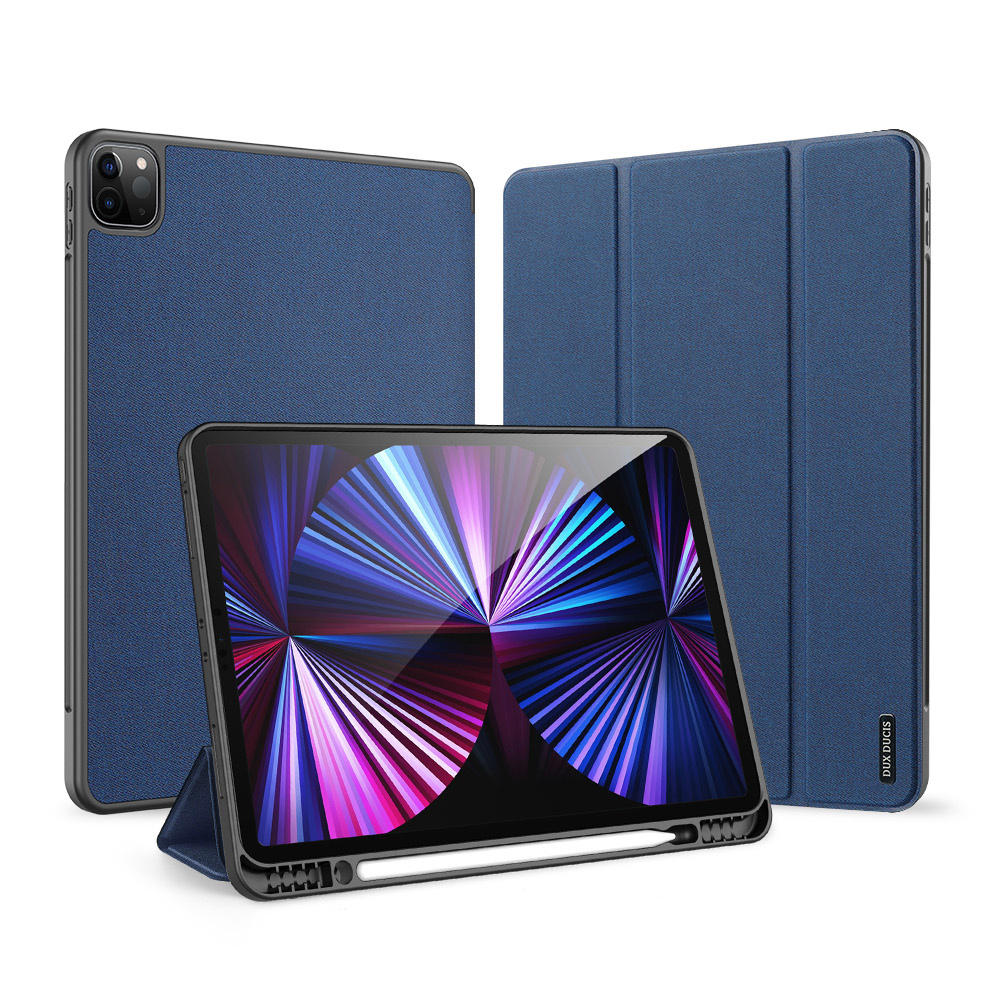 Чехол книжка для iPad Pro 12.9 (2021 /2020) Domo series синий