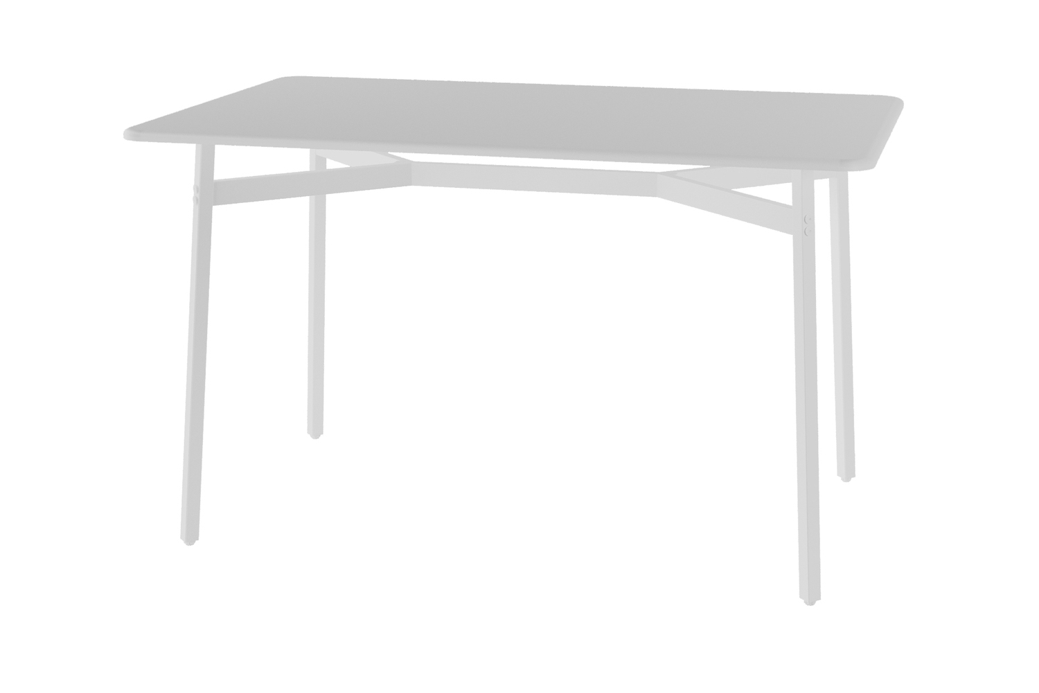 Стол кухонный Калифорния Кросс, 120х75х72 см, Белый/Белый