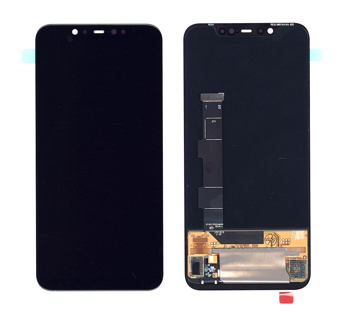 Модуль (матрица + тачскрин) для Xiaomi Mi8 OLED черный