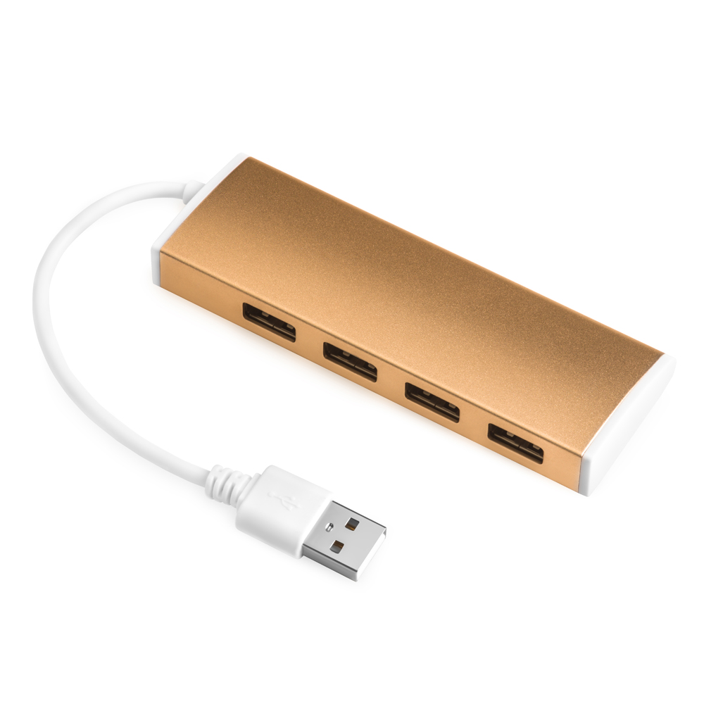 Разветвитель для компьютера GCR 4 ports 0.15m Bronze GCR-UH214BR