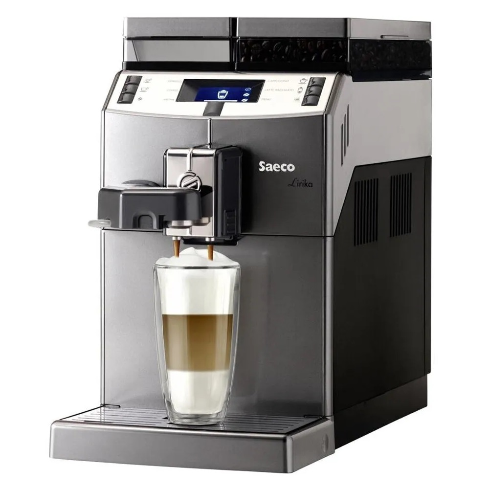 Кофемашина автоматическая Saeco Lirika One Touch Cappuccino серебристый