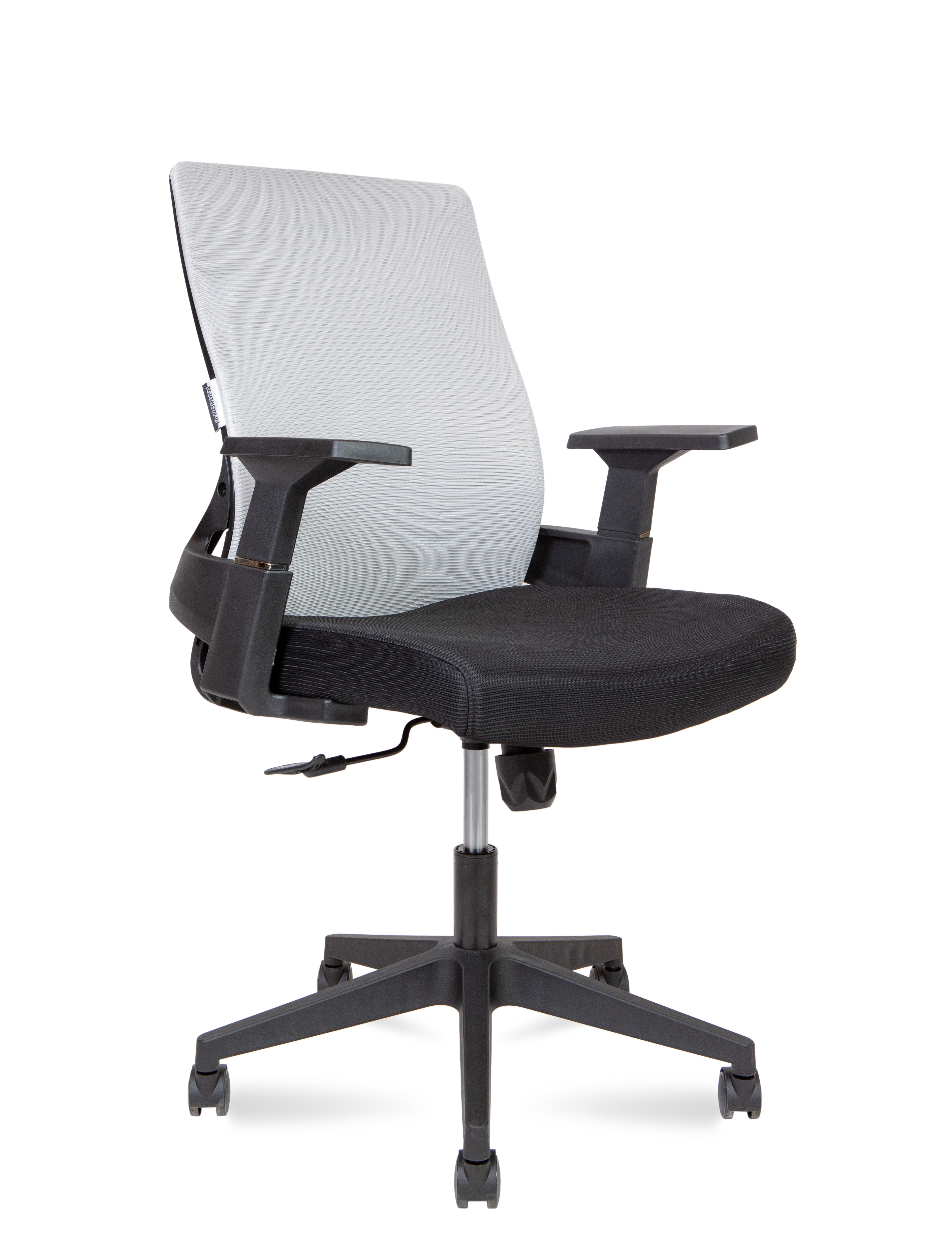 Кресло офисное Norden Terra LB черный пластик / серая сетка / черная ткань