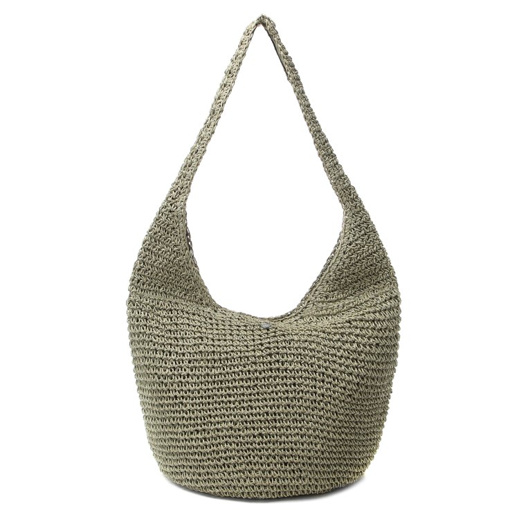 Пляжная сумка женская TBS RAFIASAC, серо-зеленый
