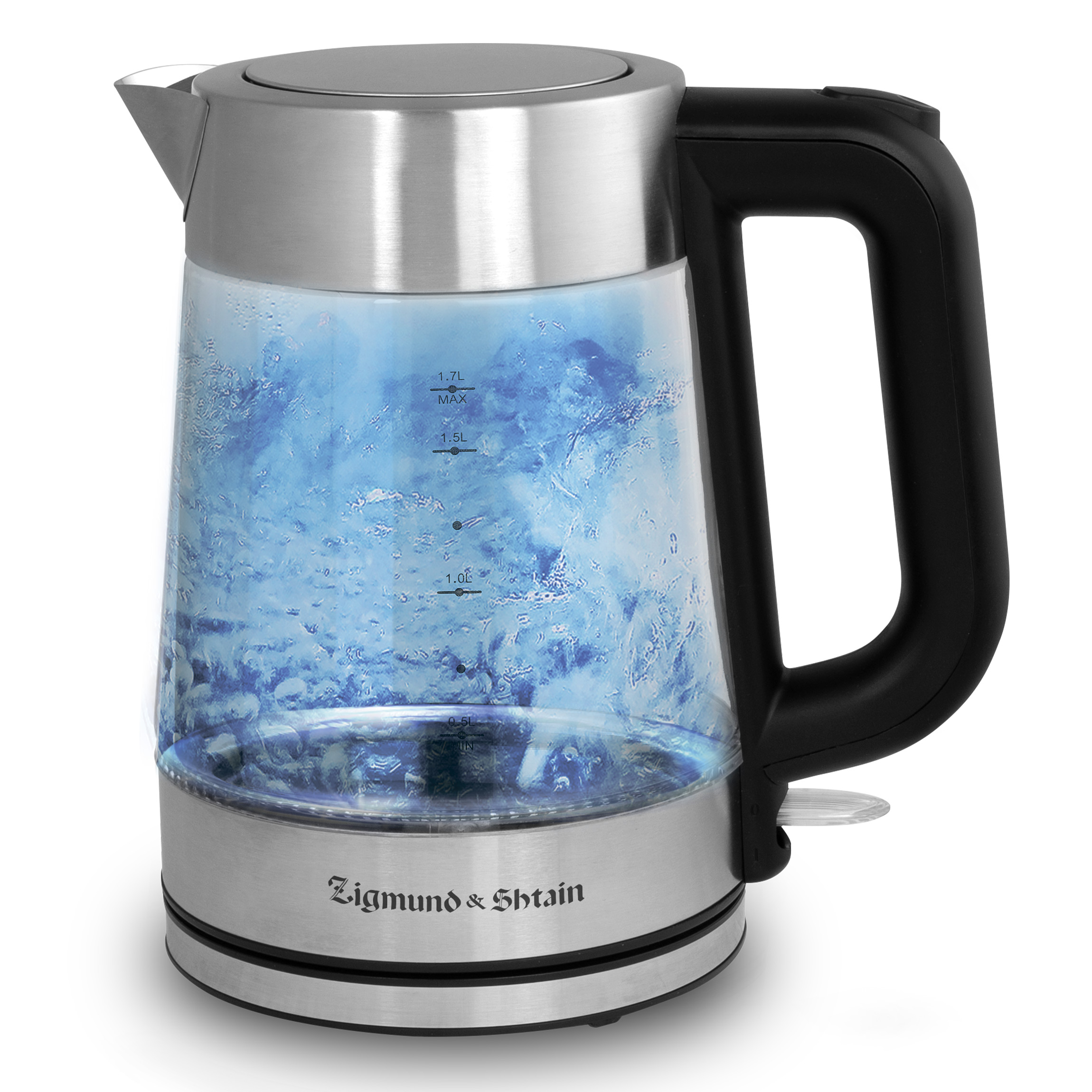 Чайник электрический Zigmund & Shtain KE-926 1.7 л серебристый, серый, черный