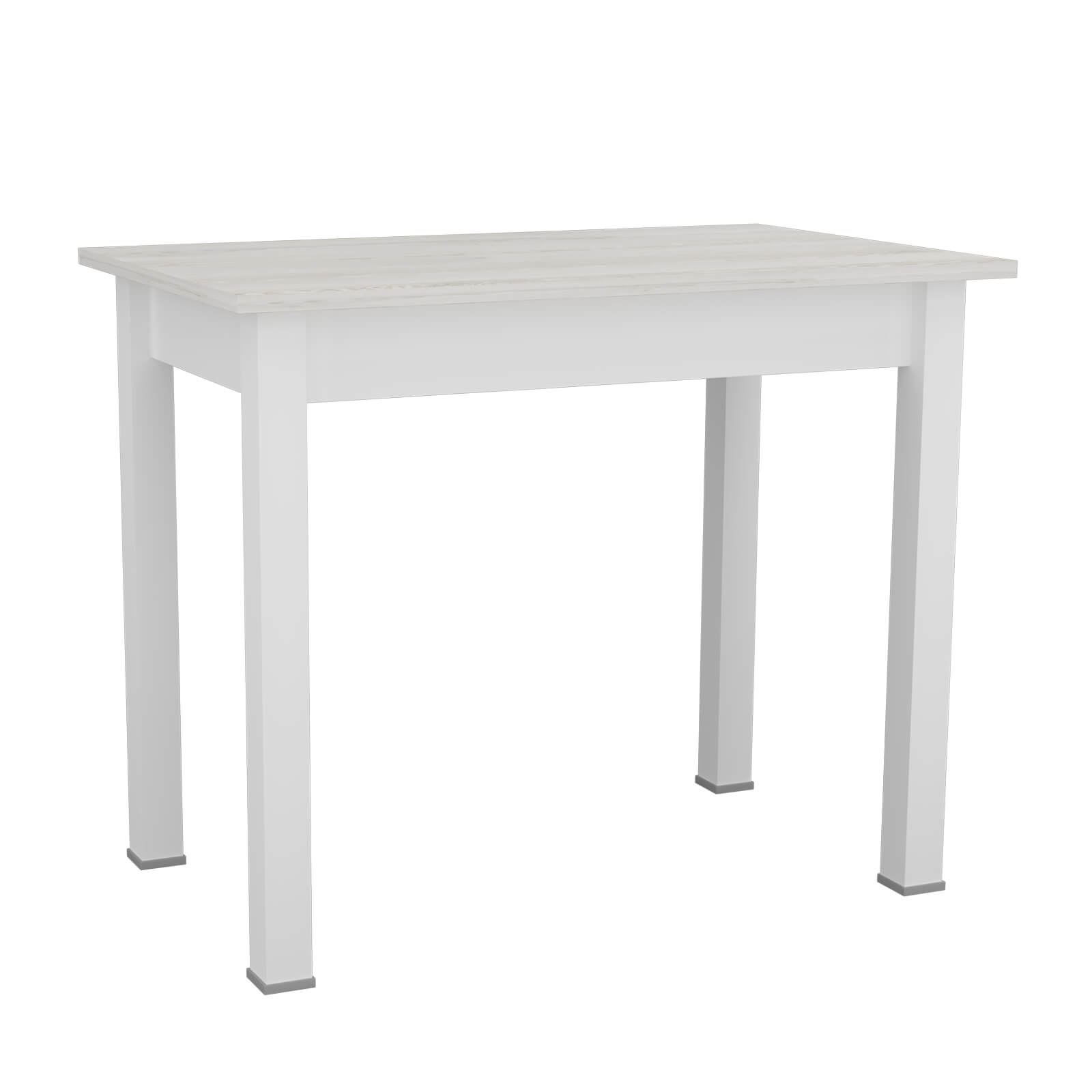 Стол обеденный Боровичи-мебель прямая ножка 600х900 Белый/Сосна белая 00092