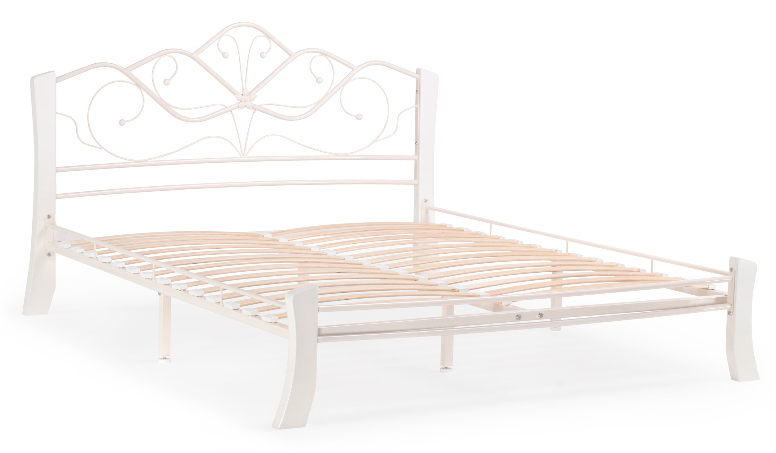 Двуспальная кровать Woodville Виктори 4 160х200 Белый