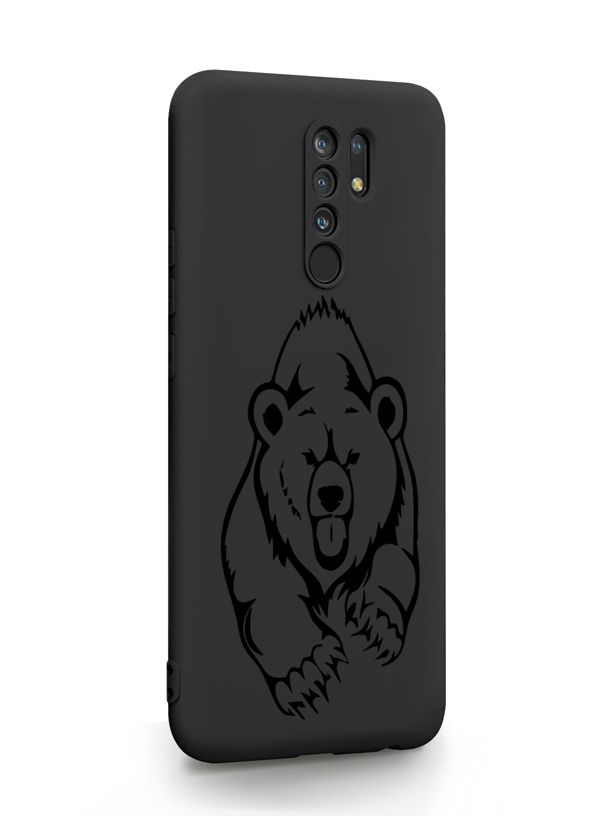 Чехол MustHaveCase для Xiaomi Redmi 9 Медведь Black
