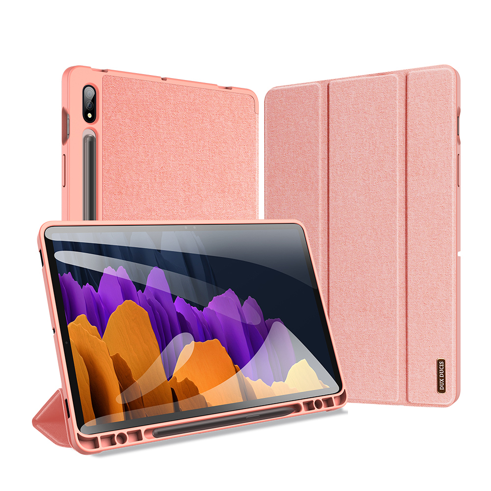 Чехол книжка для Samsung Tab S8 (X700/X706) / S7 (2020) 11.0" Domo розовый