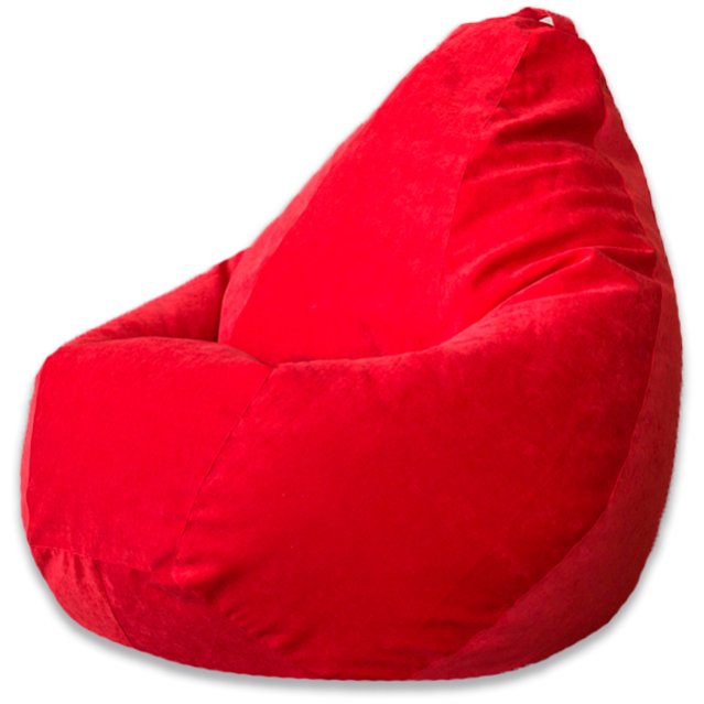 Кресло-мешок DreamBag Груша 3XL (4 категория, Микровельвет) Красный