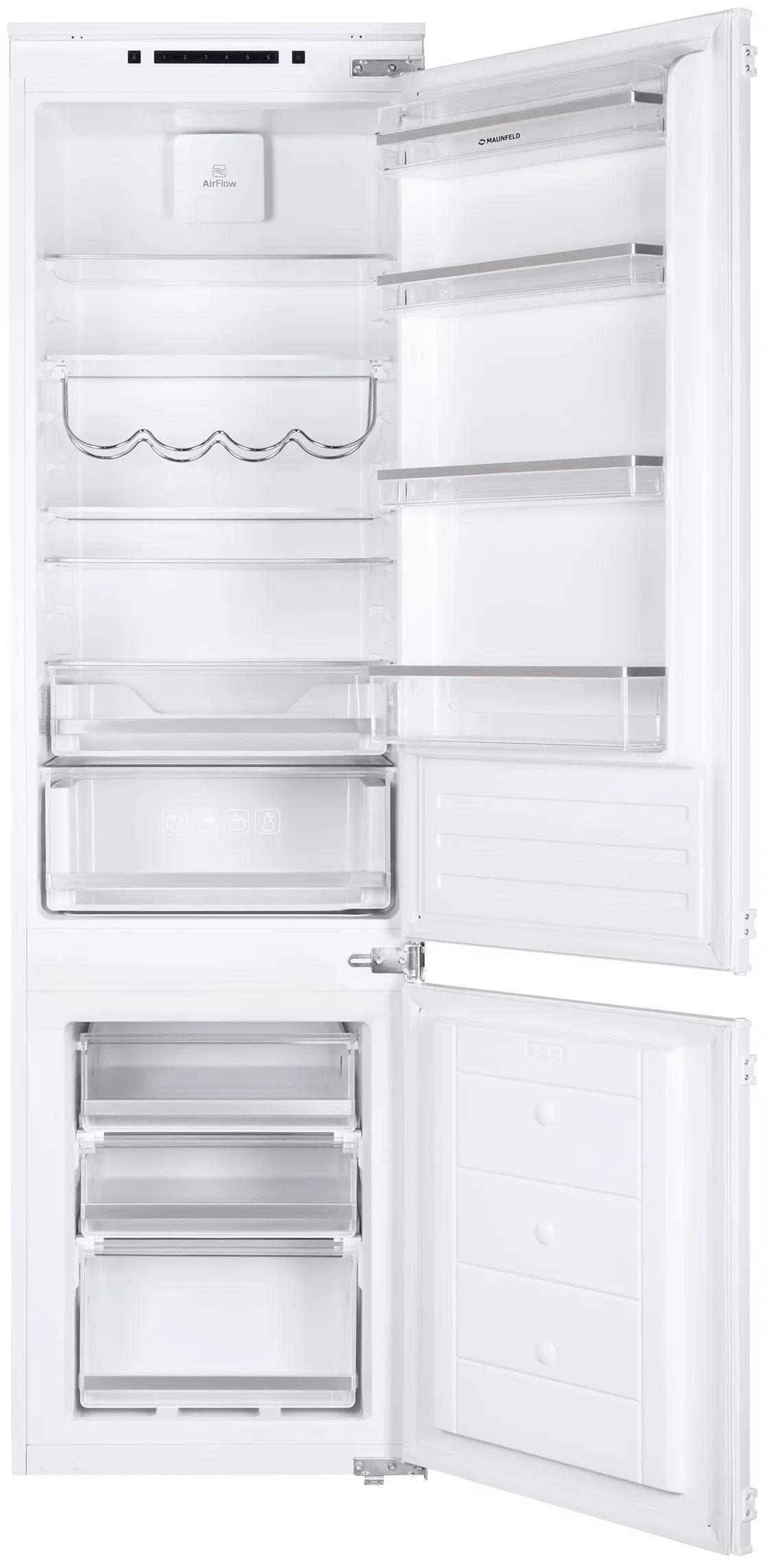 Встраиваемый холодильник MAUNFELD MBF193SLFW белый