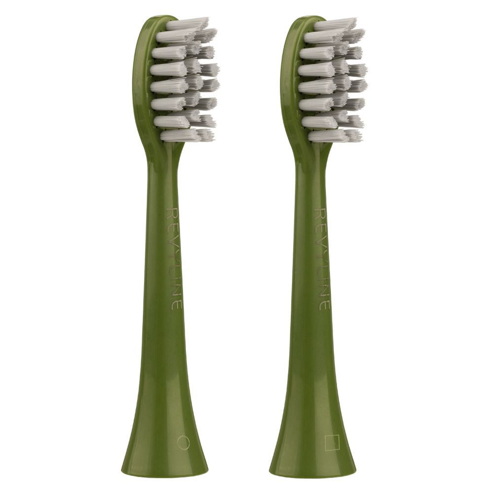 Насадка для электрической зубной щетки Revyline RL 060 зеленая, 2 шт.