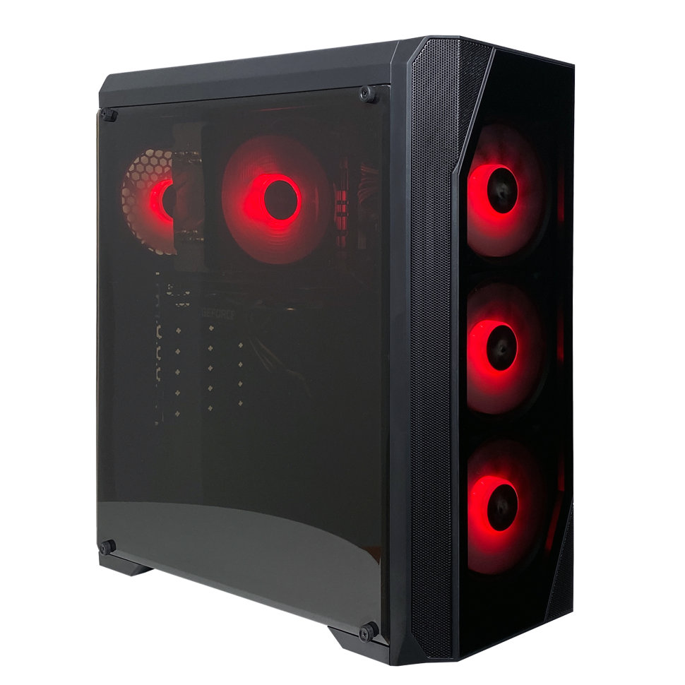 Настольный компьютер Robotcomp М16 2.0 V3 Magic Red black/red