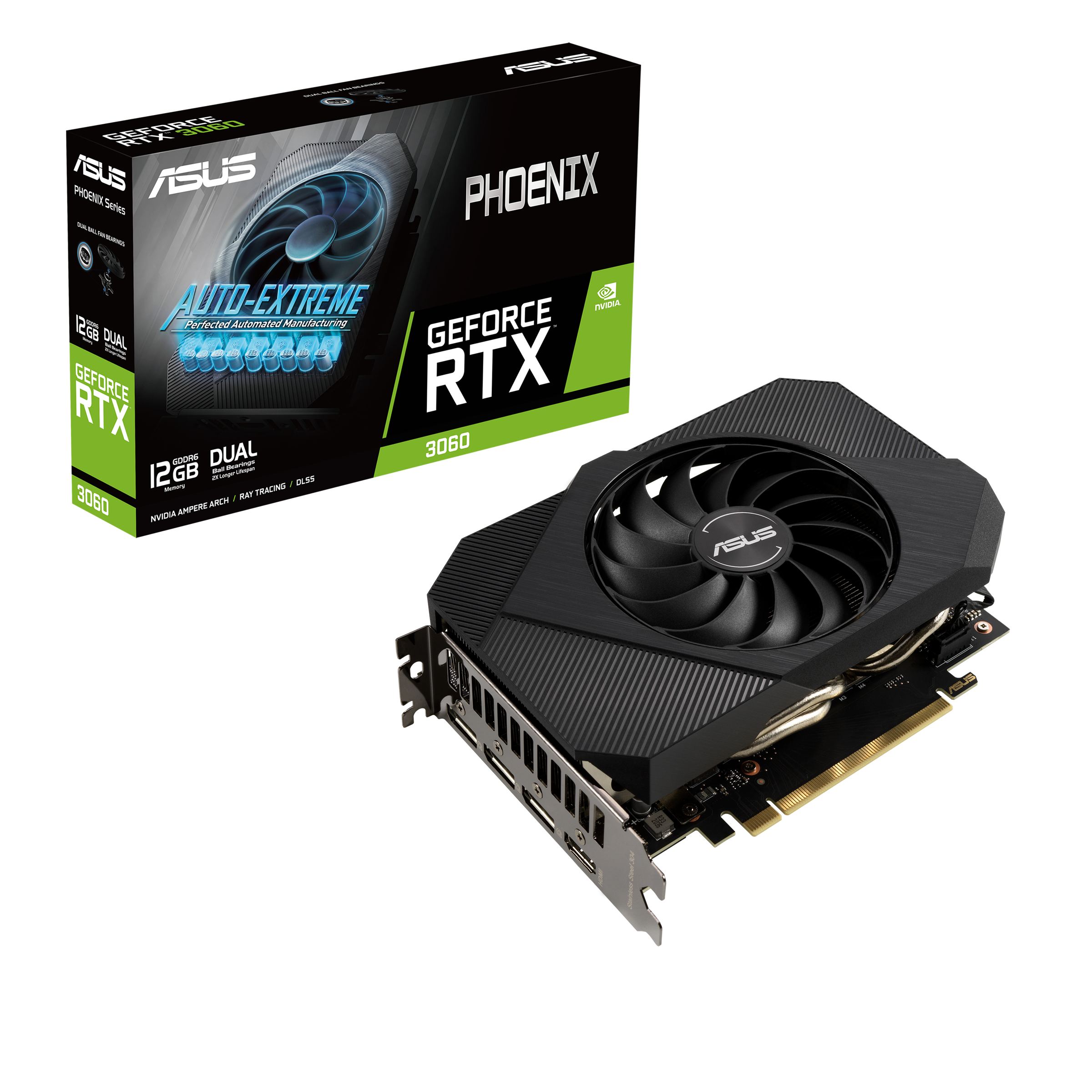 Видеокарта Asus NVIDIA GeForce RTX 3060 PhoenixGB (PH-RTX3060-12G-V2)