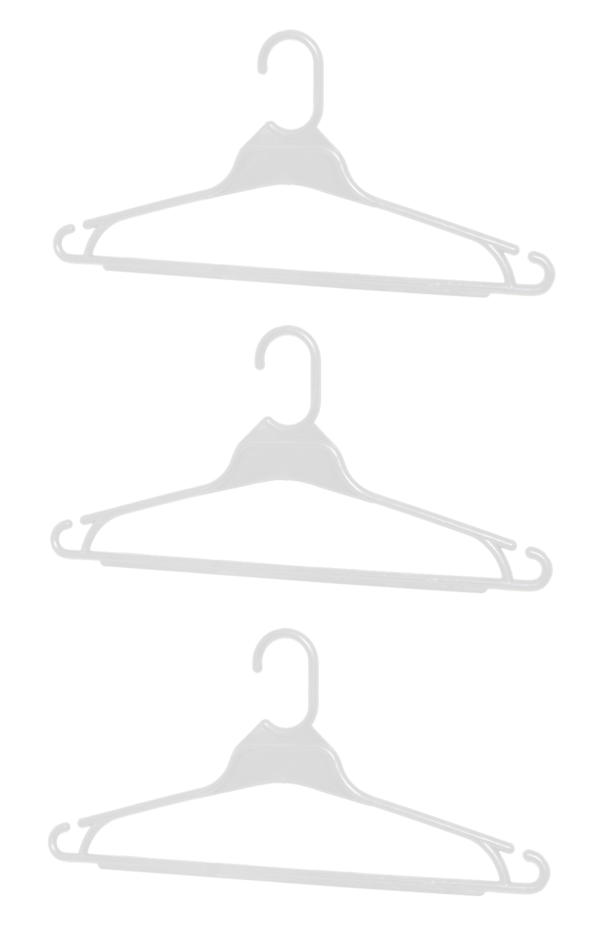 Вешалка для детской одежды Valexa ВС-1 390мм х 8мм, черная, набор 3 шт