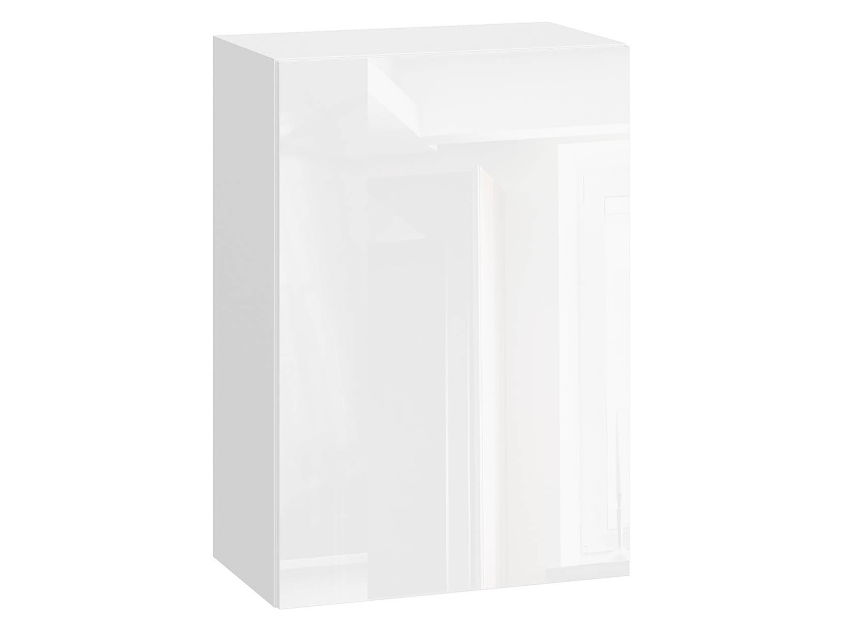 Навесной шкаф СВ-Мебель Модерн Белый / Белый глянец (Бруно) 500 мм