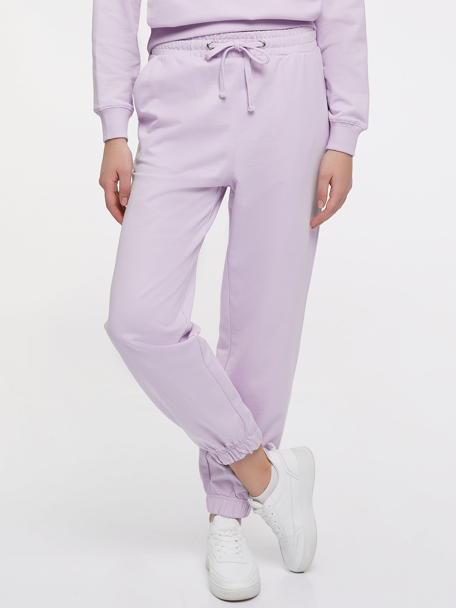 Спортивные брюки женские oodji 16701086-3 фиолетовые XL