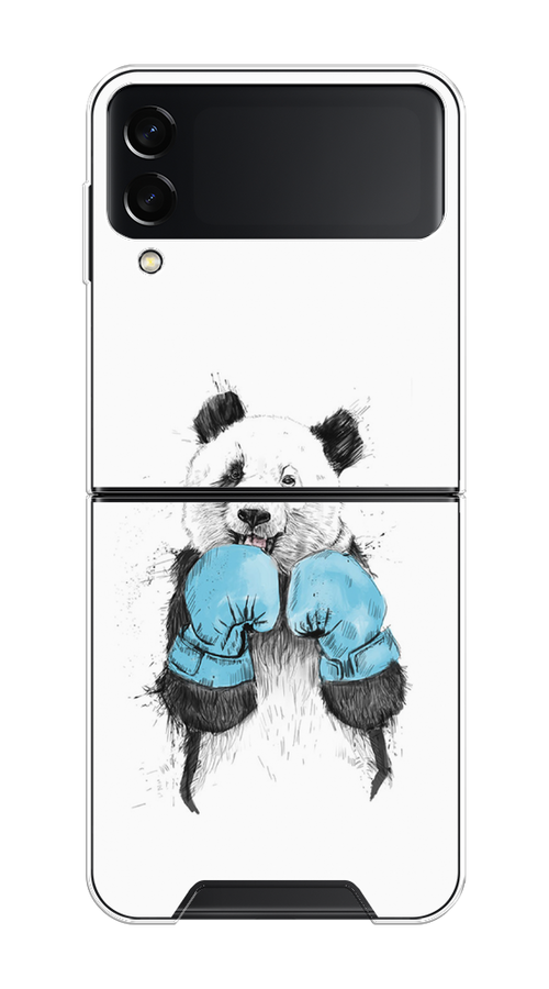 Чехол на Samsung Galaxy Z Flip 3 "Панда боксер"