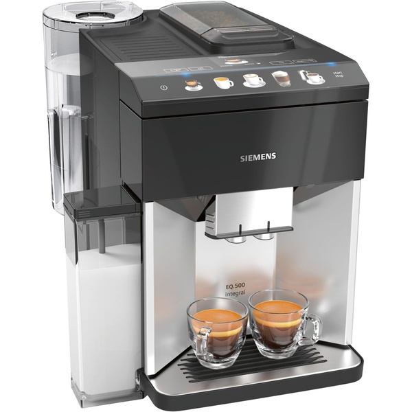 Кофемашина автоматическая Siemens TP503R01 серебристая, черная