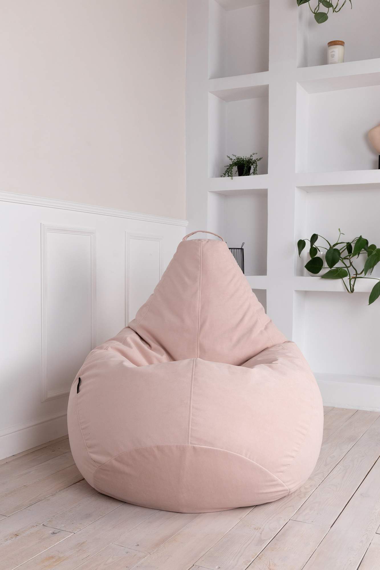 Кресло-мешок TAMM, Велюр Розовый, размер XXXXL