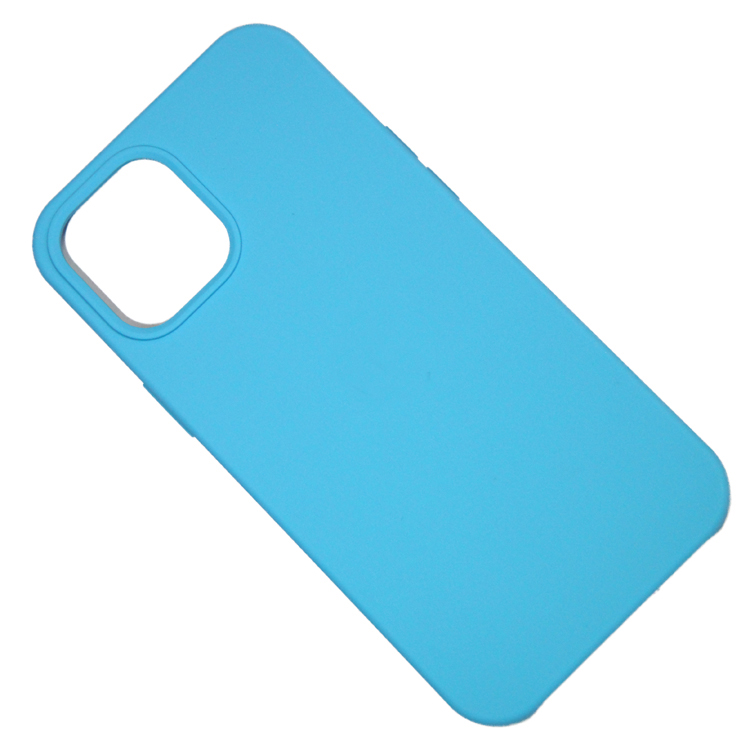 Чехол для Apple iPhone 12 Pro Max силиконовый Soft Touch <светло-синий> (премиум)