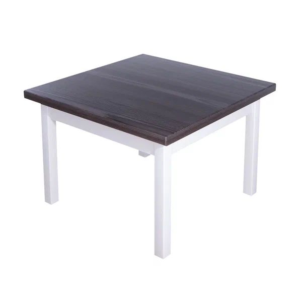 журнальный стол Solarius Классика квадратный 60х60х46, цвет венге с белыми ножками