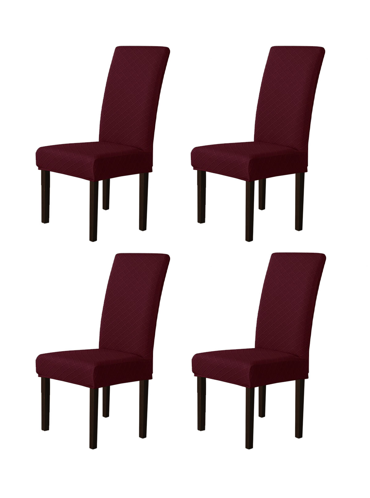 Комплект чехлов на стул со спинкой LuxAlto Fukra Rhombus 4шт 10635