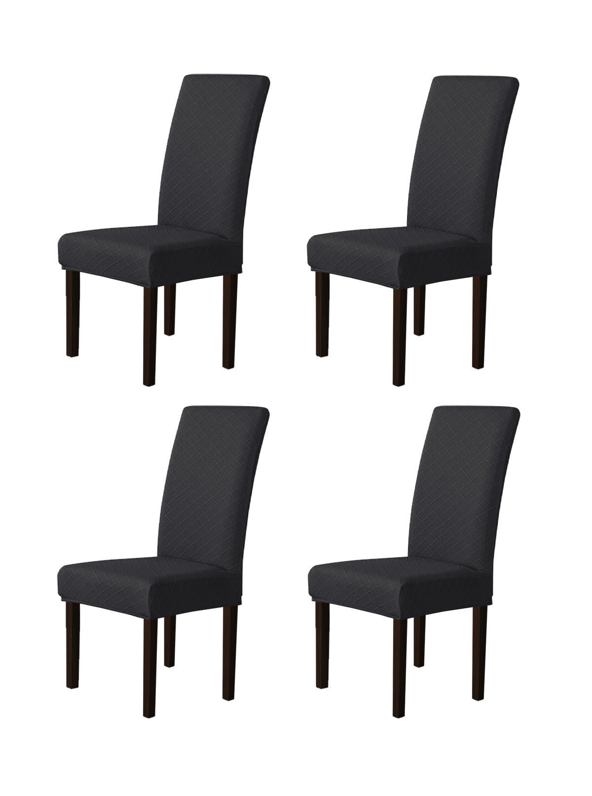 Комплект чехлов на стул со спинкой LuxAlto Fukra Rhombus 4шт 10611