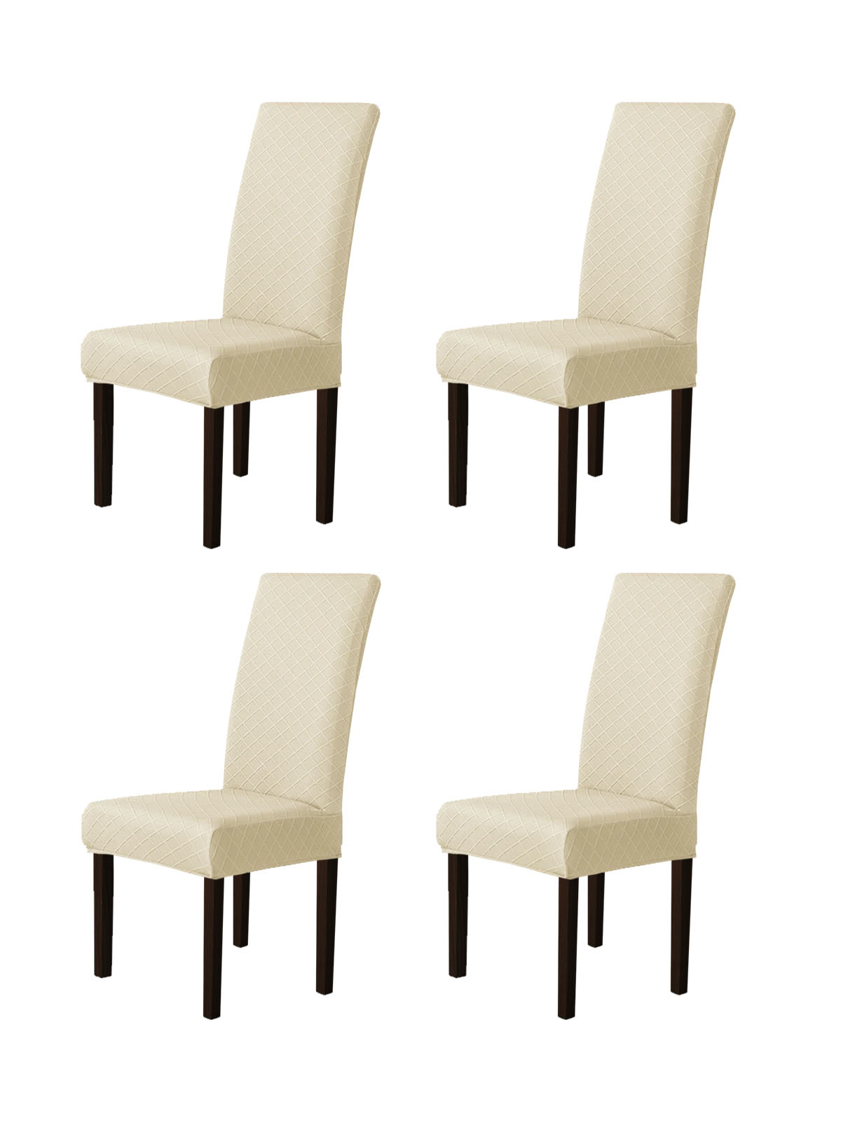 Комплект чехлов на стул со спинкой LuxAlto Fukra Rhombus 4шт 10607