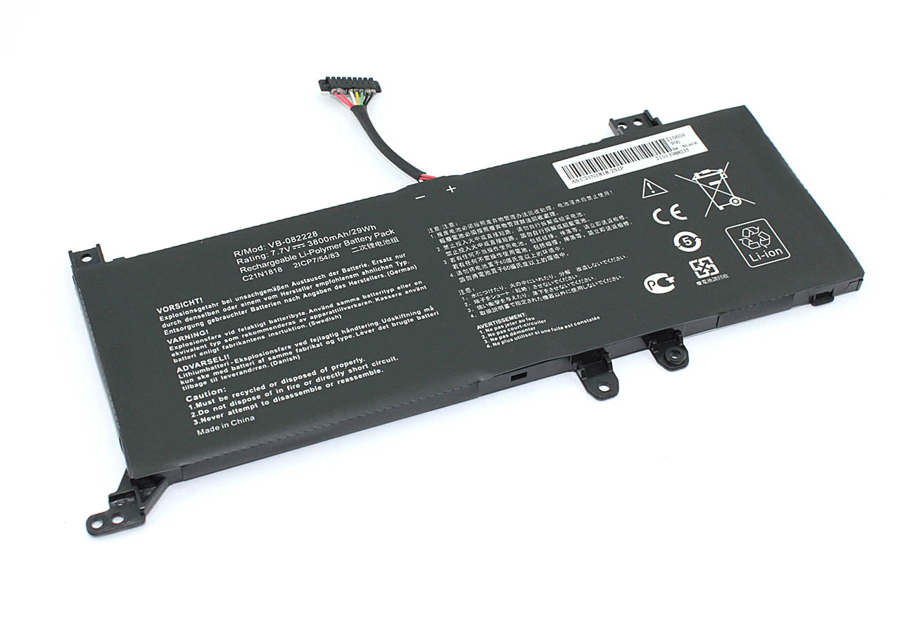 Аккумулятор для ноутбука Asus A412FA C21N1818 7.7V 3800mAh OEM