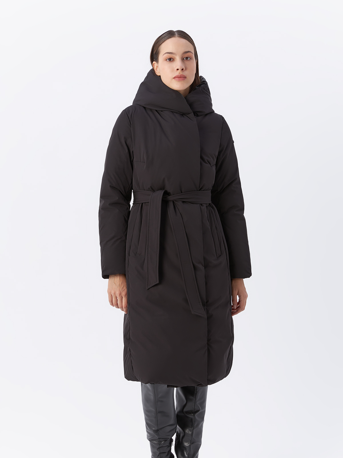 Пальто женское Veralba VEF-192MW черное 50