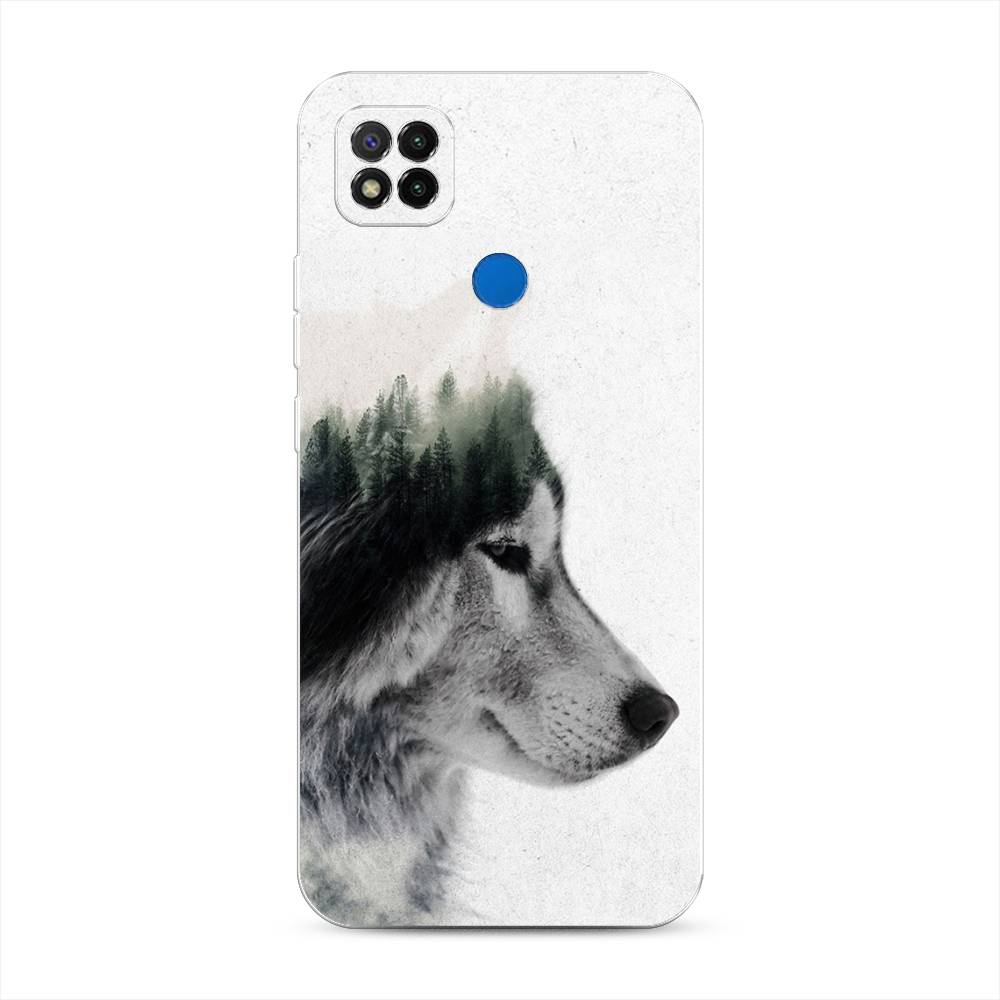 Чехол на Xiaomi Redmi 9C "Волк лес"