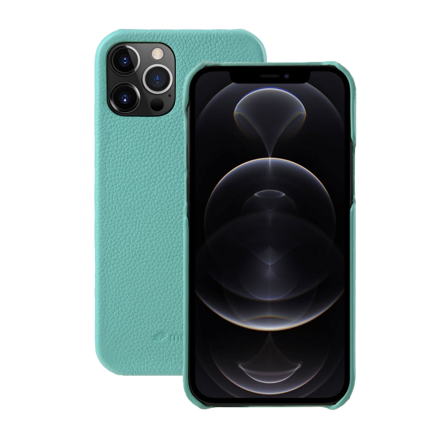 Чехол накладка Melkco для Apple iPhone 12 Pro Max - Snap Cover, кожаный, тиффани