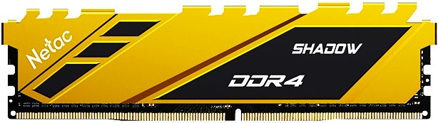 Оперативная память Netac Shadow Yellow 8Gb DDR4 3200MHz (NTSDD4P32SP-08Y)